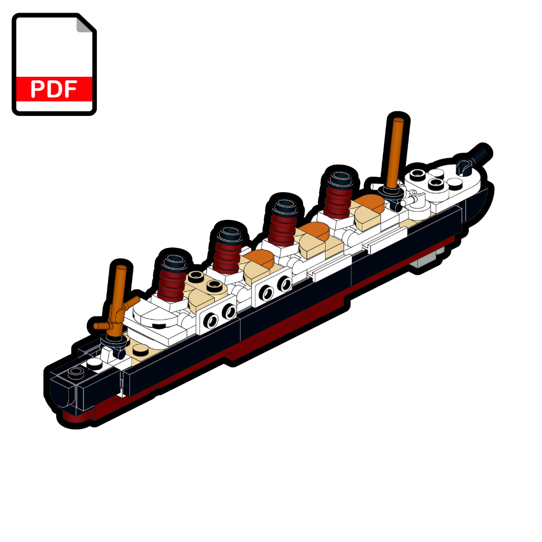 LEGO RMS Lusitania MOC - PDF Building Instructions – BOBBY BRIX