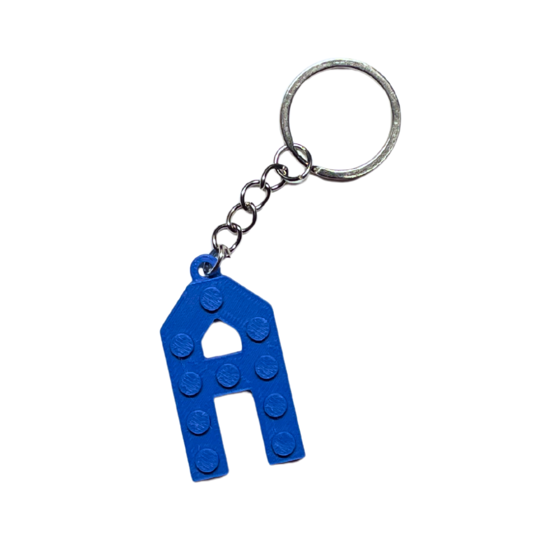 Brick-Style Letter Keychain [3D Printed] – The Bobby Brix Store